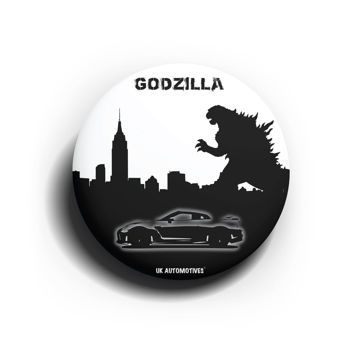 Godzilla | Button Badges – UK Automotives